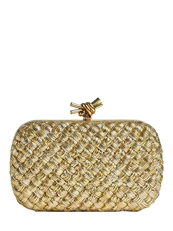 Bottega Veneta Knot Clutch - Golden