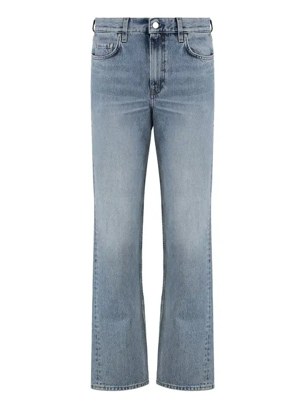 TOTEME Low Straight Jeans - Gray
