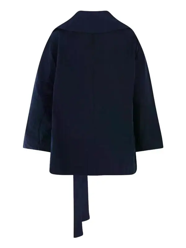 MARIA CALDERARA Tie-fastening Jacket - Blue
