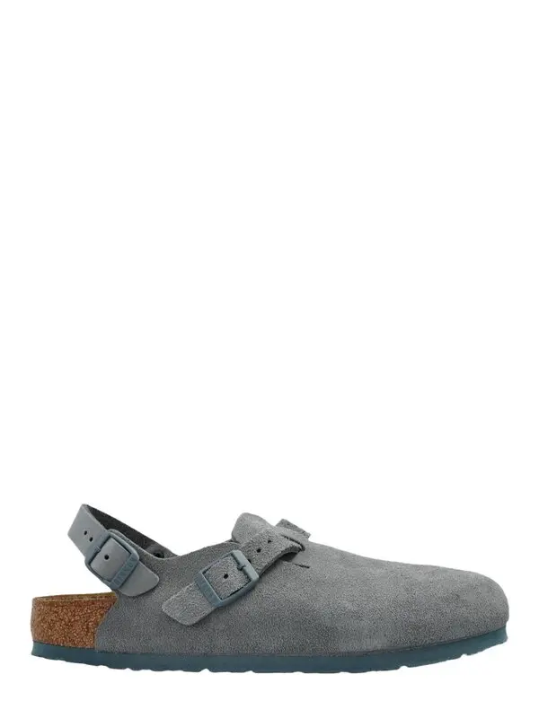BIRKENSTOCK Tokio Suede Sandals With Buckle Detail - Basalt Ash