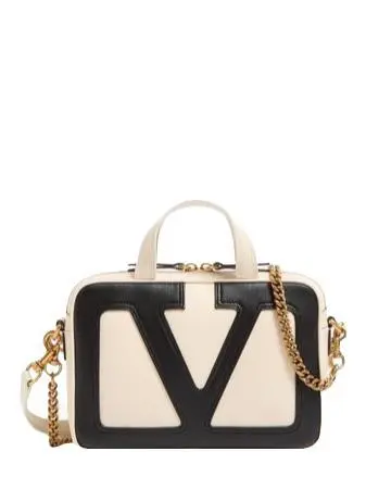 Valentino Garavani Zipper Shoulder Bag - Nude