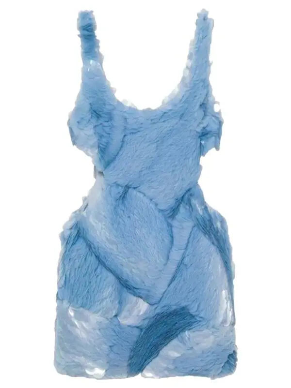 Simkhai Emilie Sequin Spaghetti Strap Dress - Blue