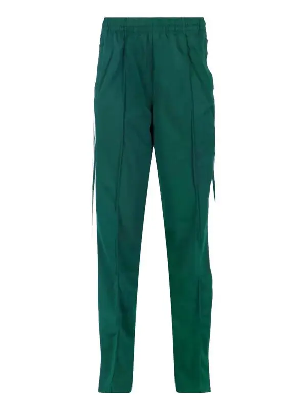 Adidas Side Stripe Popper Trousers - Green
