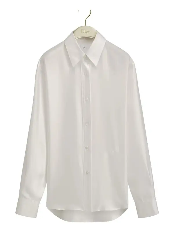 Dior Embroidered Signature Blouse - White