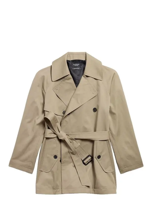 Balenciaga Cocoon Short Trench - Beige