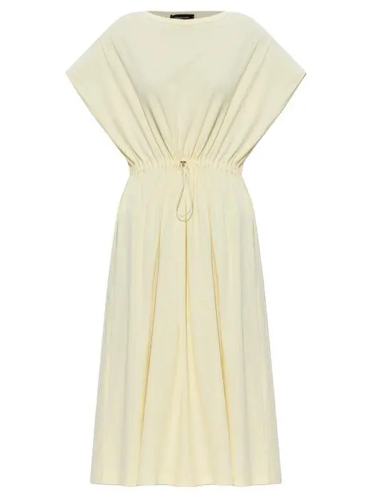 Fabiana Filippi Drawstring Waist Midi Dress - Yellow