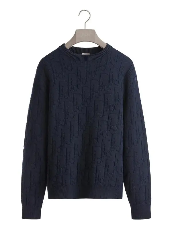 Dior Oblique Sweater - Navy Blue