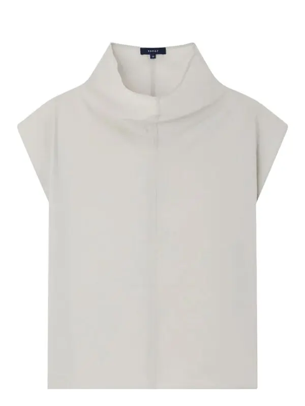 Soeur Sleeveless Turtleneck Cover-up - White