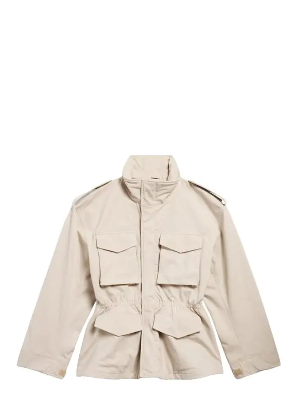 Balenciaga Hourglass Parka - Light Beige