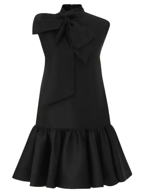 Zimmermann Hypnotic Bow Mini Dress - Black