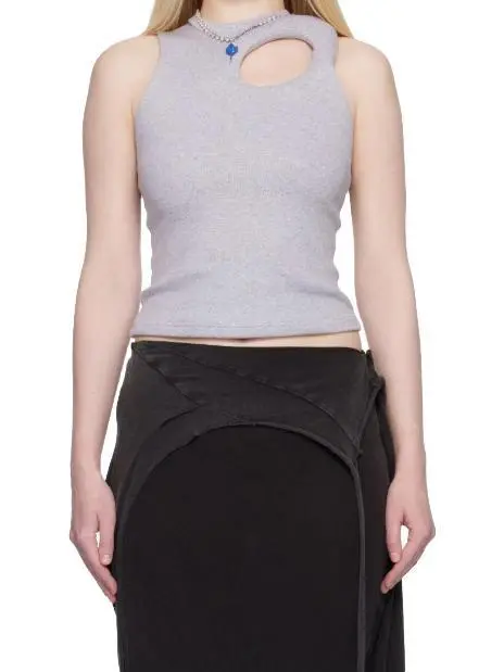 Ottolinger Grey Hollow-out Vest - Black