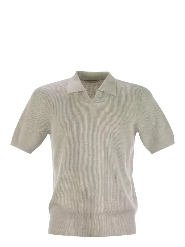 Brunello Cucinelli Ribbed-knit Top - Brown