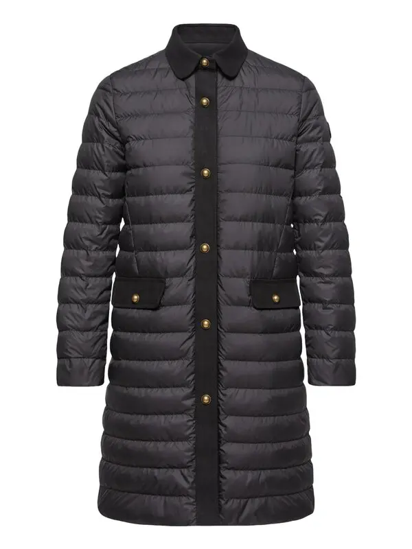 Moncler Jujulong Cotton Linen-trimmed Down Jacket - Black