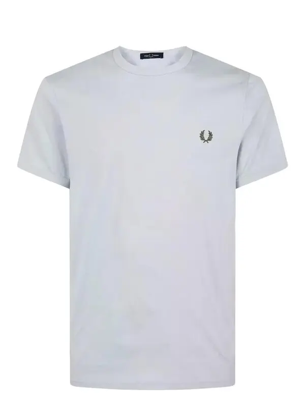 Fred Perry Logo-embroidered T-shirt - Blue