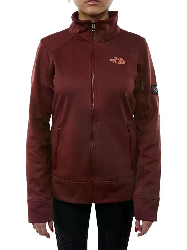 The North Face Zip-up Sweatshirt - Red
