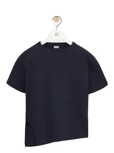 Loewe Anagram Asymmetric T-shirt - Deep Navy Blue