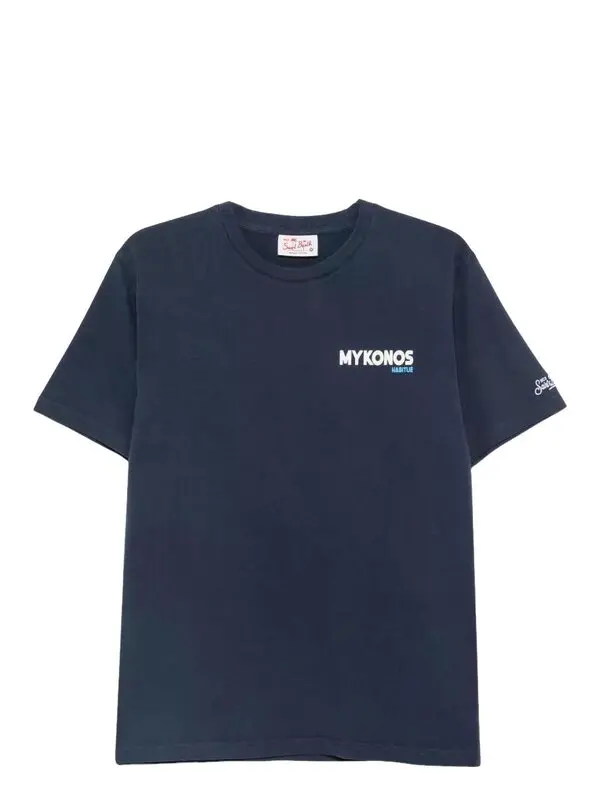 MC2 SAINT BARTH Portland Mykonos-print T-shirt - Blue