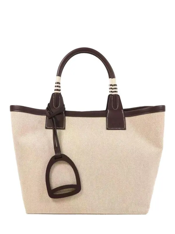 Hermès Steeple Canvas Tote Bag - Neutrals
