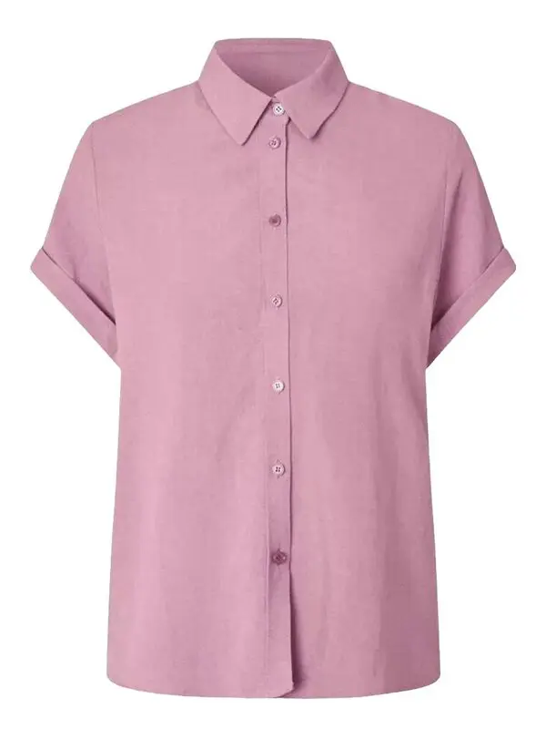 SAMSOE SAMSOE Short-sleeved Shirt - Pink