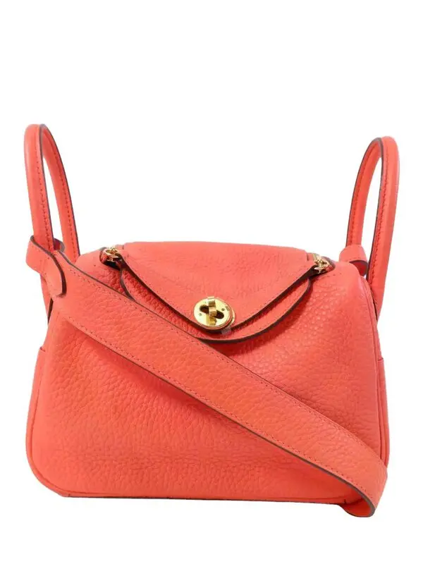 Hermès Mini Lindy Shoulder Bag - Orange