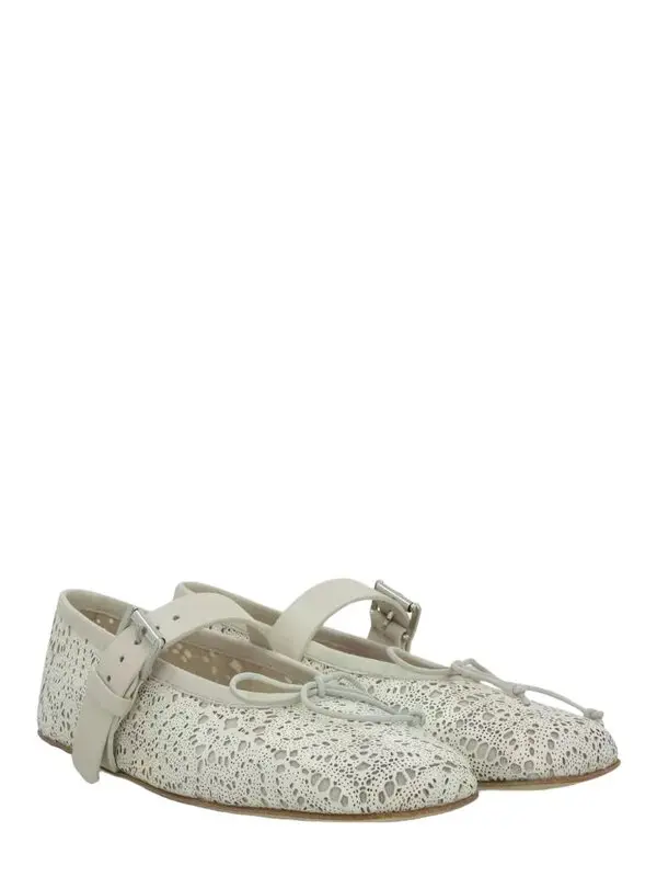 ANN DEMEULEMEESTER Buckle-strap Ballet Flats - Neutrals