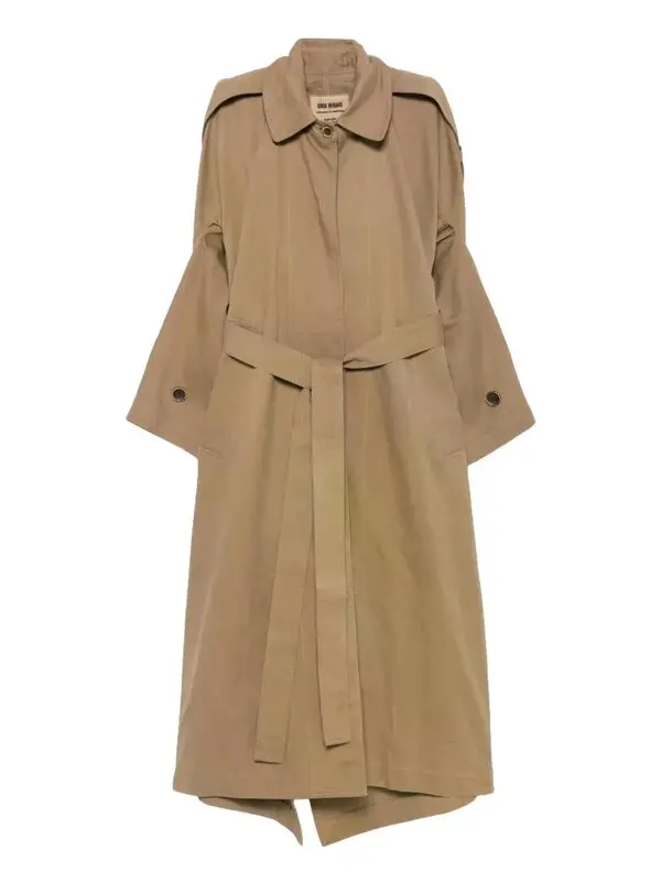 UMA WANG Belted Trench Coat - Brown
