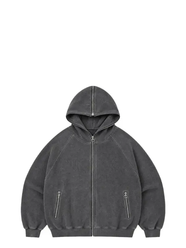THUG CLUB Gladiator Zip-up Hoodie - Grey