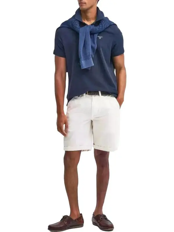 Barbour Logo-embroidered Lightweight Polo Shirt - Blue