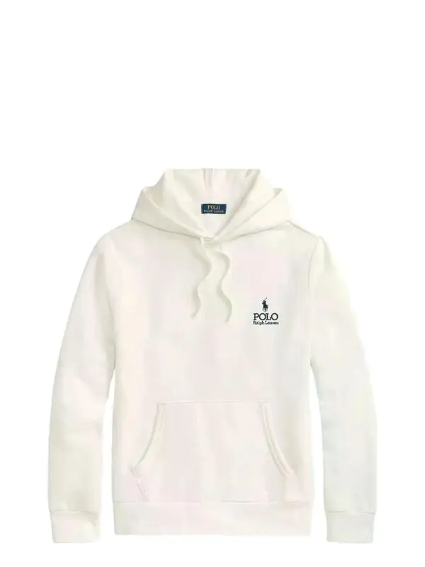 Polo Ralph Lauren Logo Print Drawstring Hoodie - Neutrals