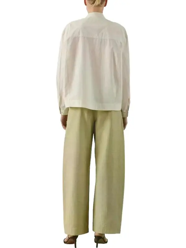 Soeur Chypre Band Collar Shirt - Neutrals
