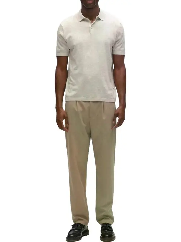 GABBA Benson New Knit Polo Shirt - Neutrals