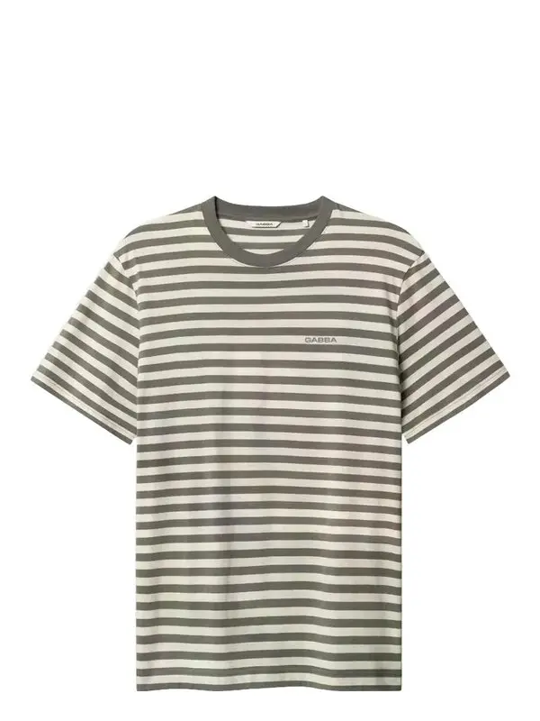 GABBA Dune Striped T-shirt - Neutrals