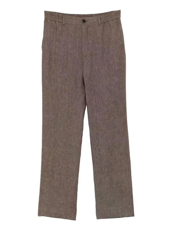 Incotex Elasticated Waistband Trousers - Brown