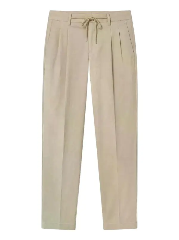 MANUEL RITZ Pleated Drawstring-waist Trousers - Neutrals