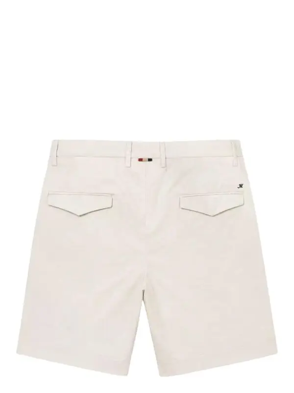 MASON'S Logo Embroidered Shorts - Neutrals
