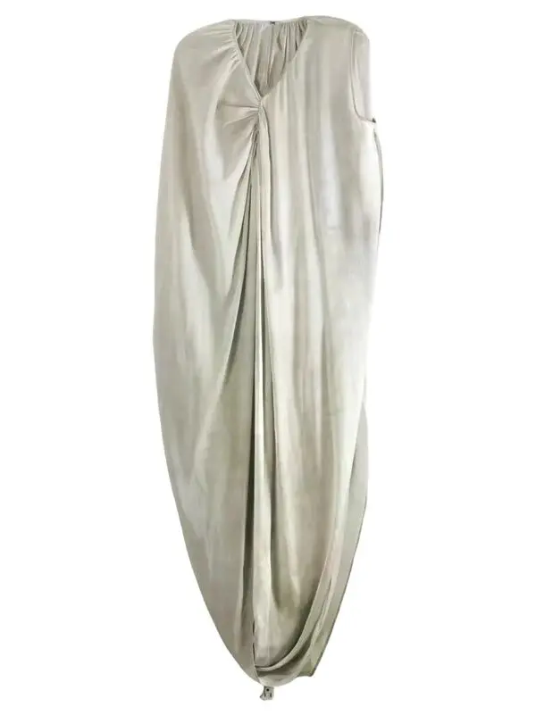 UMA WANG Gathered Sleeveless Dress - Neutrals