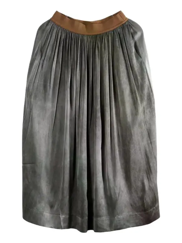 UMA WANG Gathered A-line Skirt - Grey