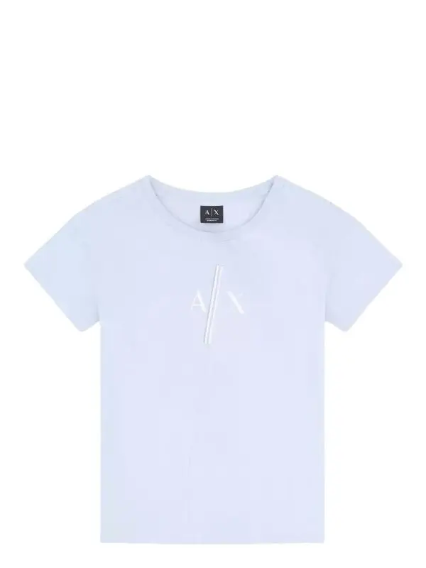 Armani Exchange Logo Detail Cotton T-shirt - Blue