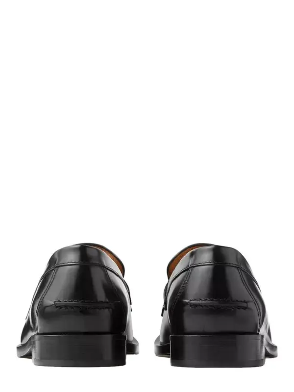 Versace Medusa Biggie Leather Loafers - Black