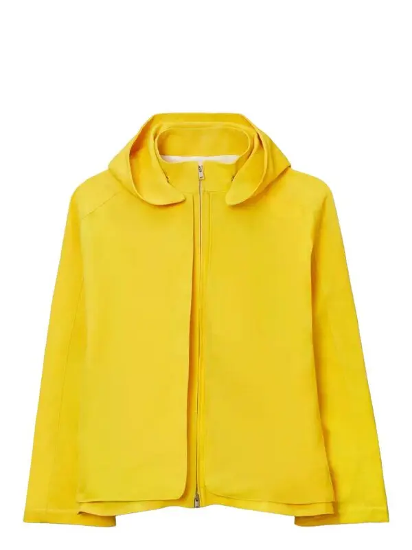 Tory Burch Oversized Waxed Canvas Jacket - Yellow