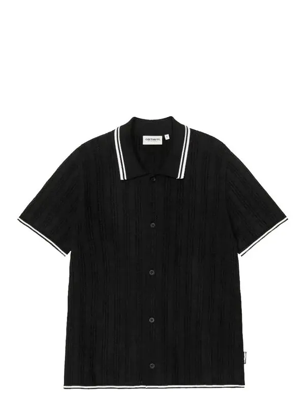 Carhartt Work In Progress Ramsey Striped Collar Knit Shirt - Blue
