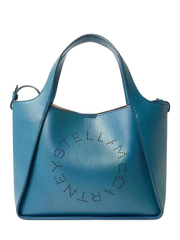 Stella McCartney Logo-lettering Tote Bag - Blue