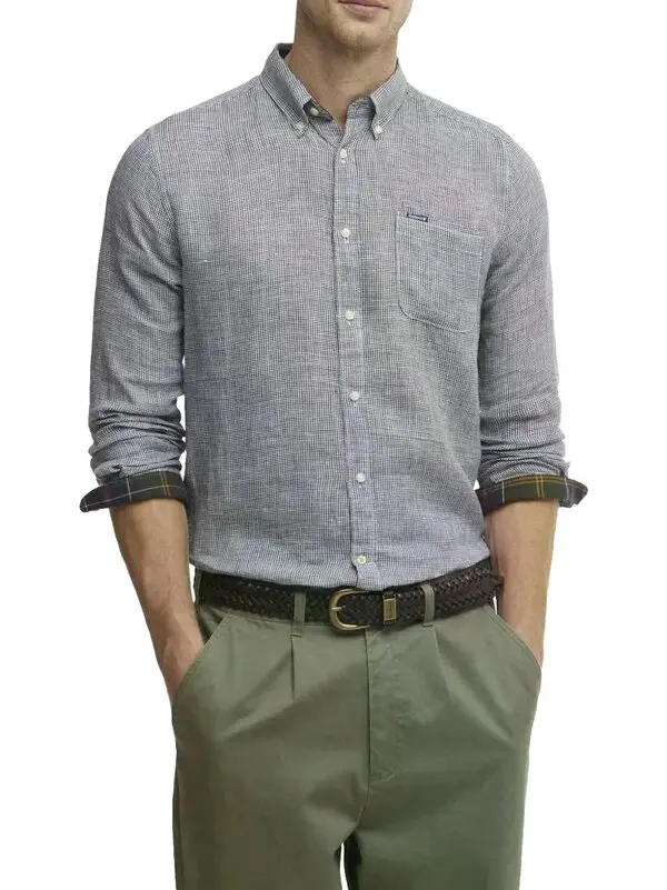 Barbour Linton Tailored Shirt - Blue