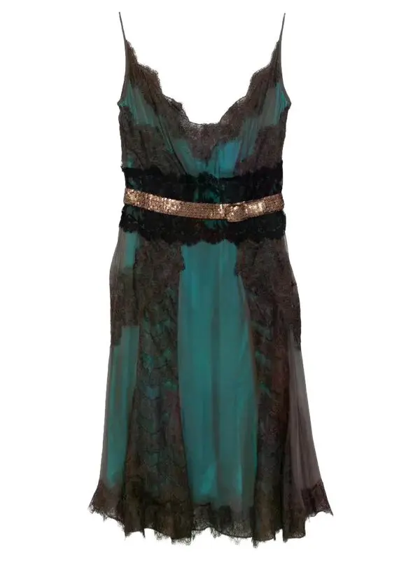 Dolce & Gabbana Sequin-embellished Midi Dress - Blue