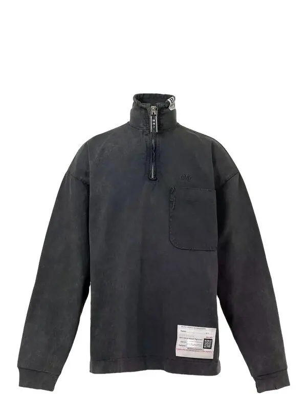 Mihara Yasuhiro Half-zip Long-sleeve T-shirt - Grey