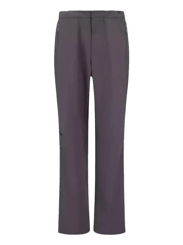 Herno Charcoal Woven Texture Trousers - Grey