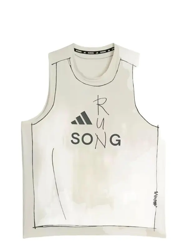 Adidas Graphic Print Tank Top - White