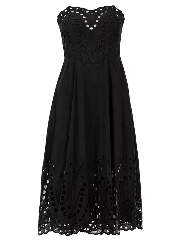 Charo Ruiz Ibiza Marlin Midi Dress - Black