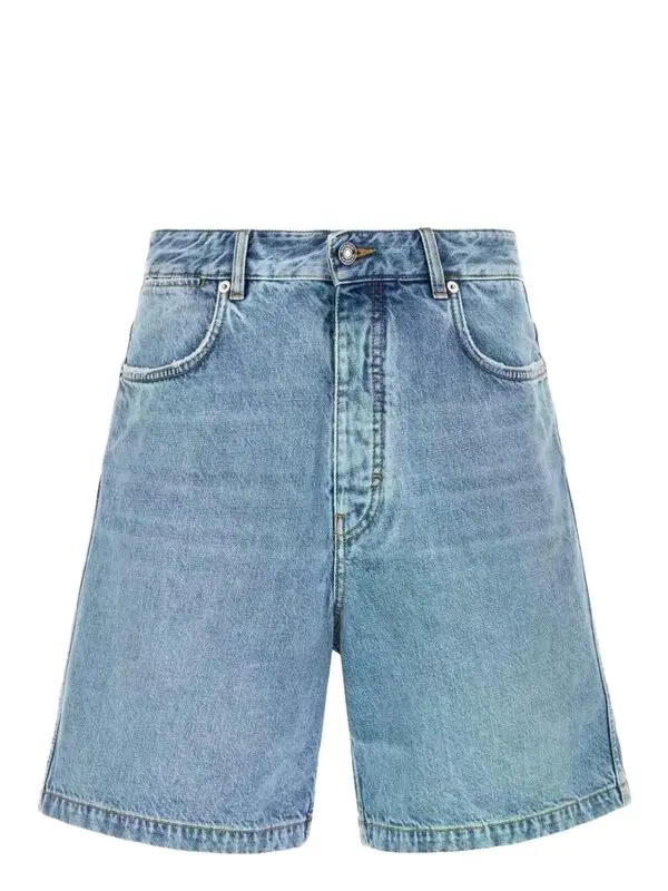 Givenchy Faded Denim Shorts - Blue