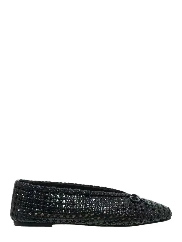 INUOVO Bow Detail Ballet Flats - Black